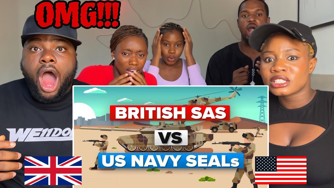 Reaction To British SAS Soldiers vs US Navy Seals - Military Training ...