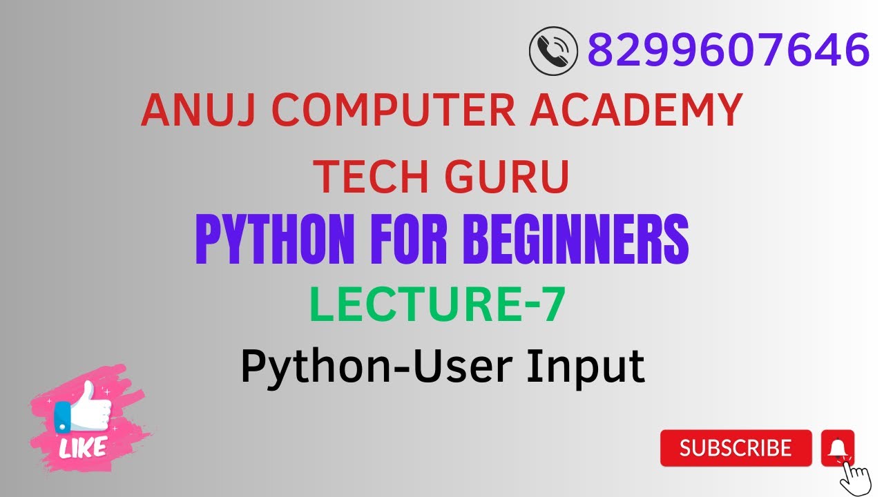 Python User Input Youtube 8848