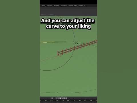 The Correct way to make Fences in Blender #shorts - YouTube