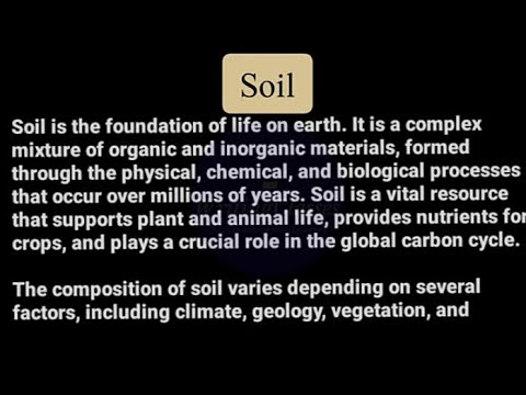 Essay on Soil || Soil essay in English - YouTube