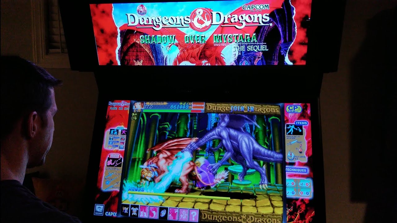 Dungeons & Dragons: Shadow Over Mystara Arcade Cabinet MAME Playthrough ...