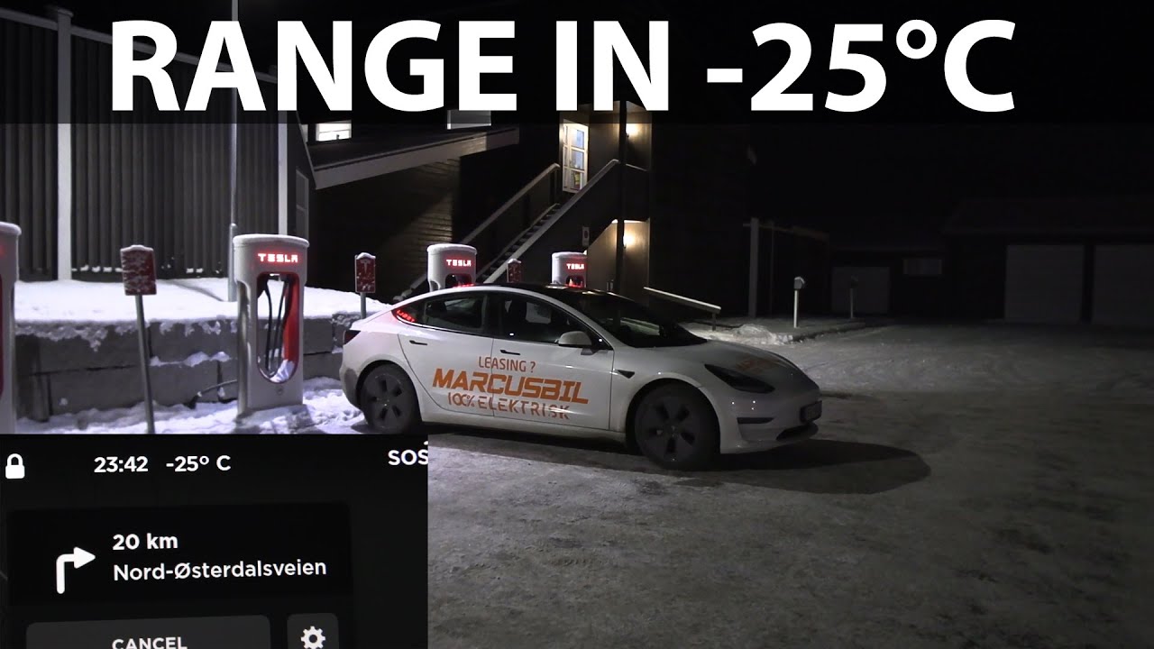 2021 Tesla Model 3 cold weather testing part 1 - YouTube
