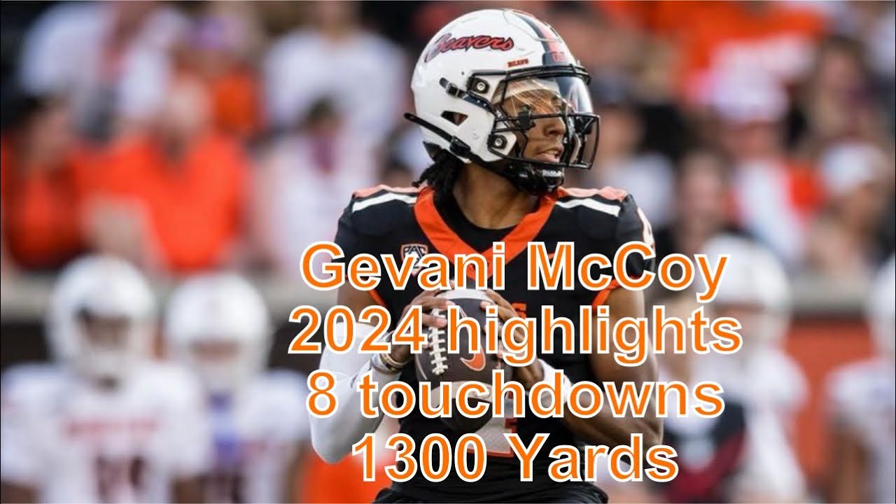 Gevani McCoy 2024 highlights | Transfer QB from Oregon State - YouTube