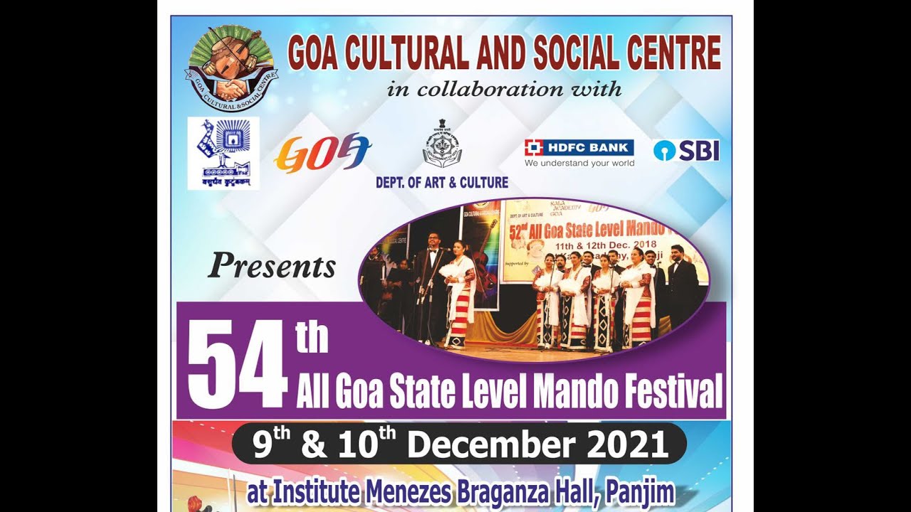 (Day 1) 54th All Goa Level Mando Festival by Goa Cultural & Social ...