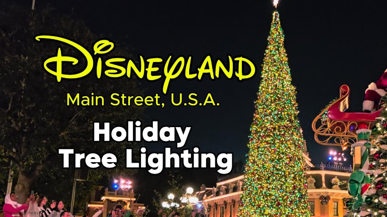 🎄Disneyland Christmas Tree Lighting Ceremony 2024 - YouTube