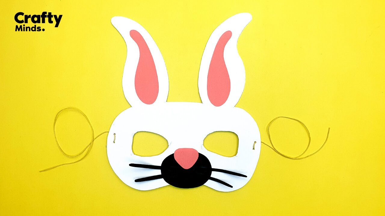 How to Make a Rabbit Face Mask - easy fun Easter craft with paper ...