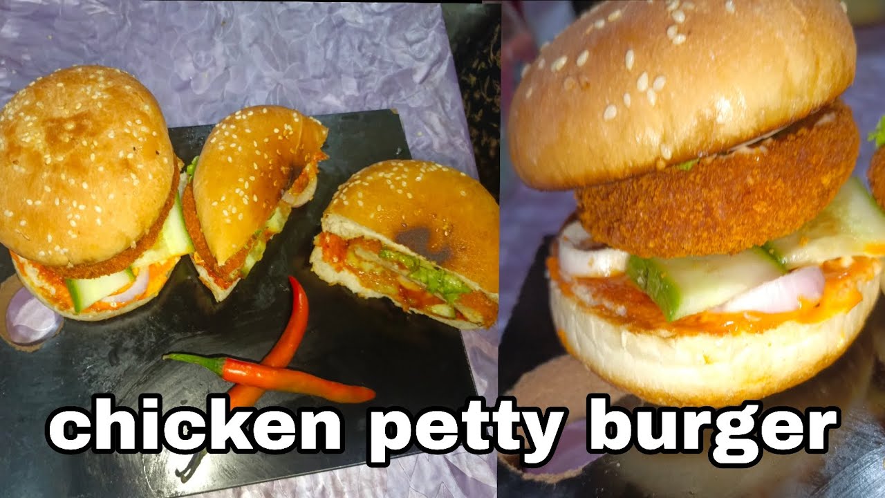 Chicken petty burger | Recipe for iftar | Easy recipe #youtubevideo # ...