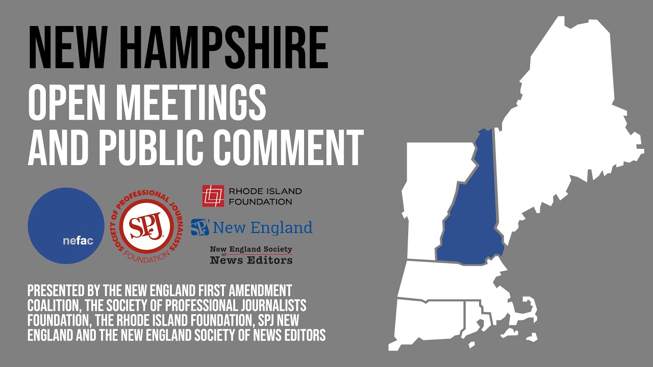 New Hampshire: Open Meetings and Public Comment - YouTube