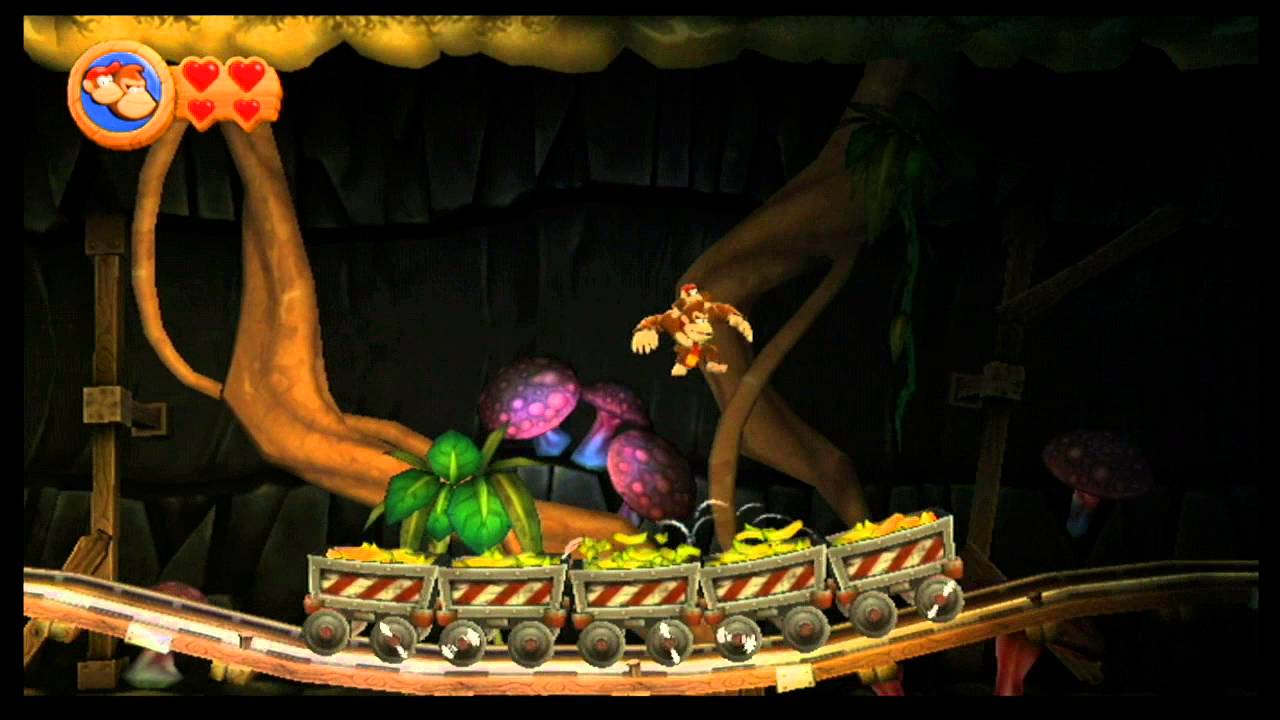 Donkey Kong Country Returns 100% (4-B The Mole Train) - YouTube