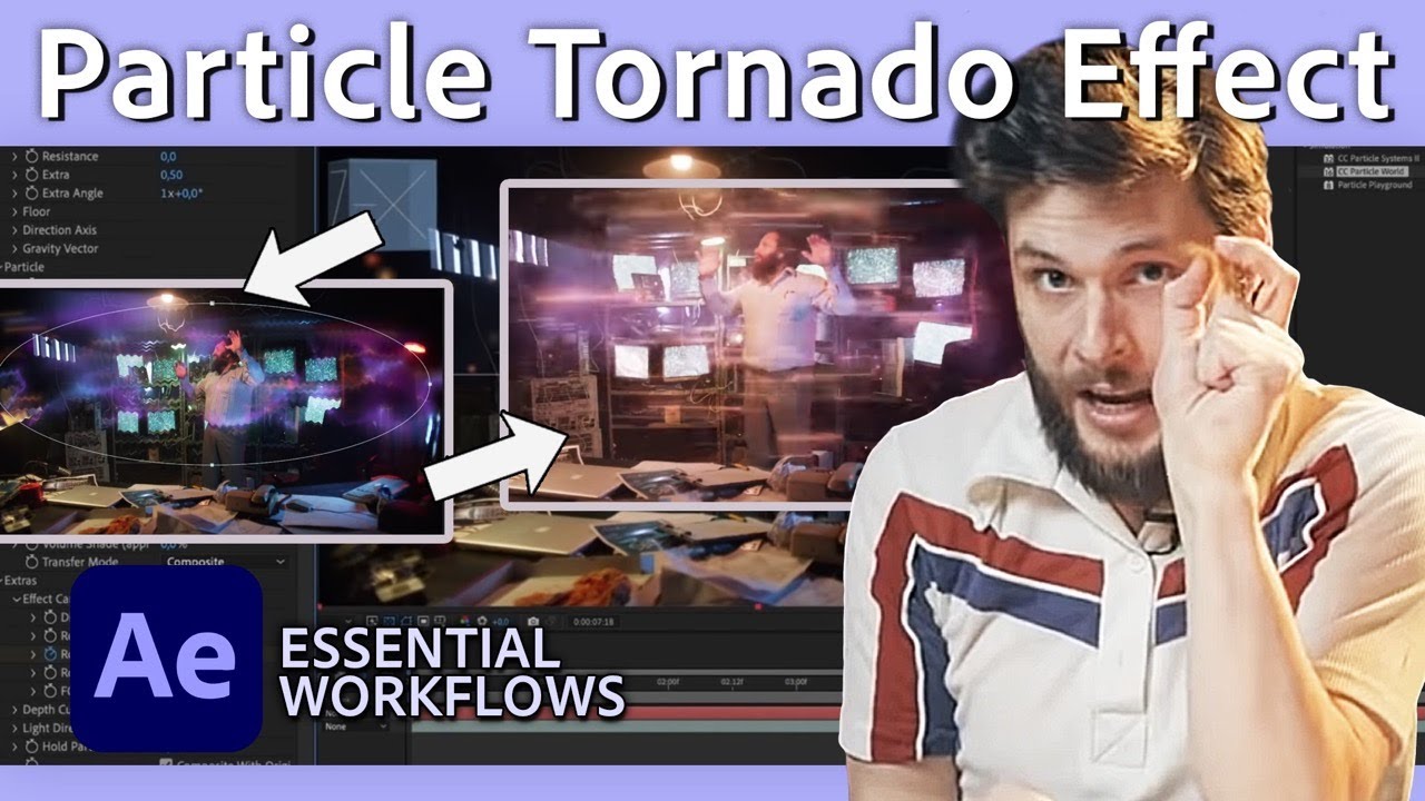Make a Particle Tornado Effect with Motion Graphics | After Effects ...
