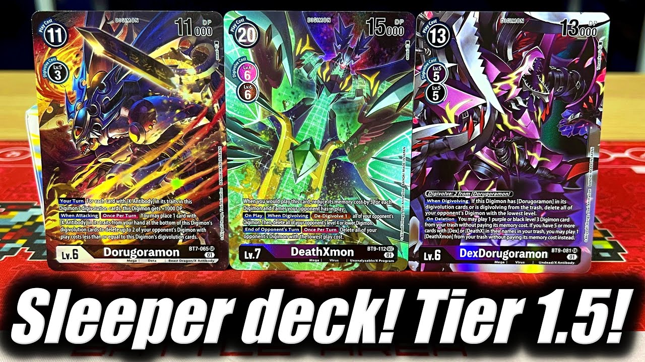 DexDorugoramon Deck Profile | TIER 1.5 UNDERDOG BT9 - YouTube