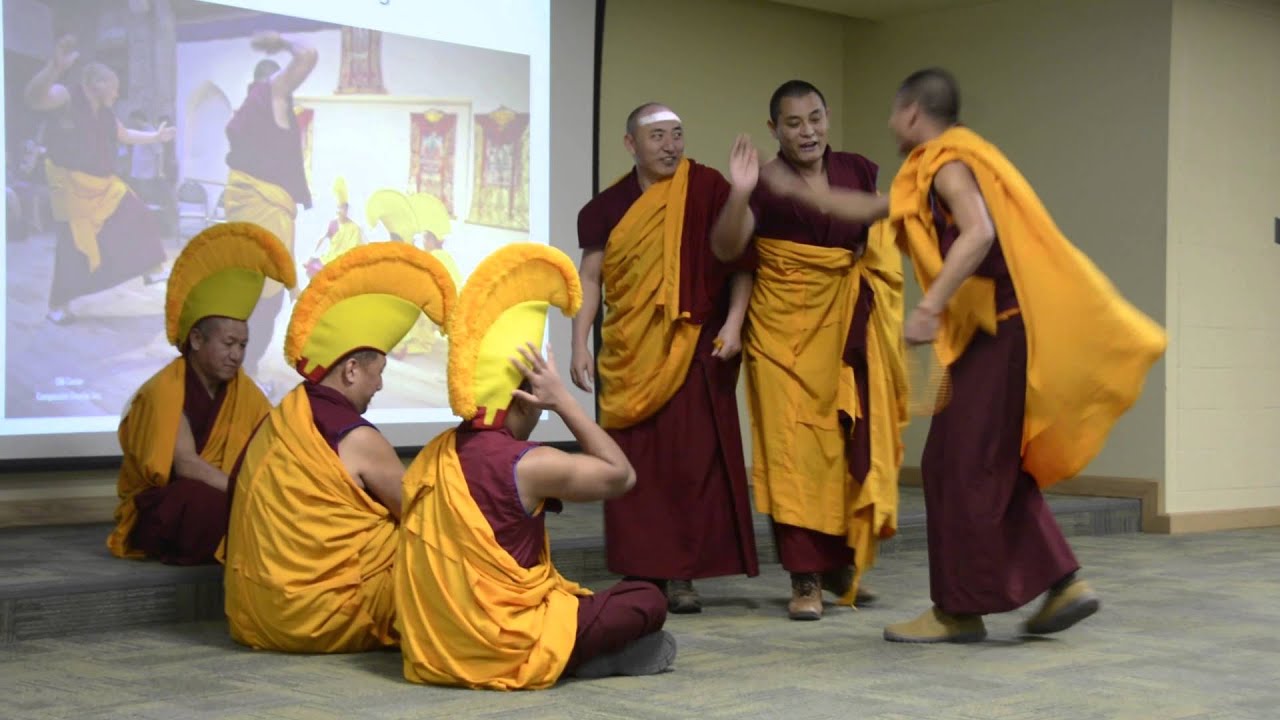 Tibetan monks debate demonstration - YouTube