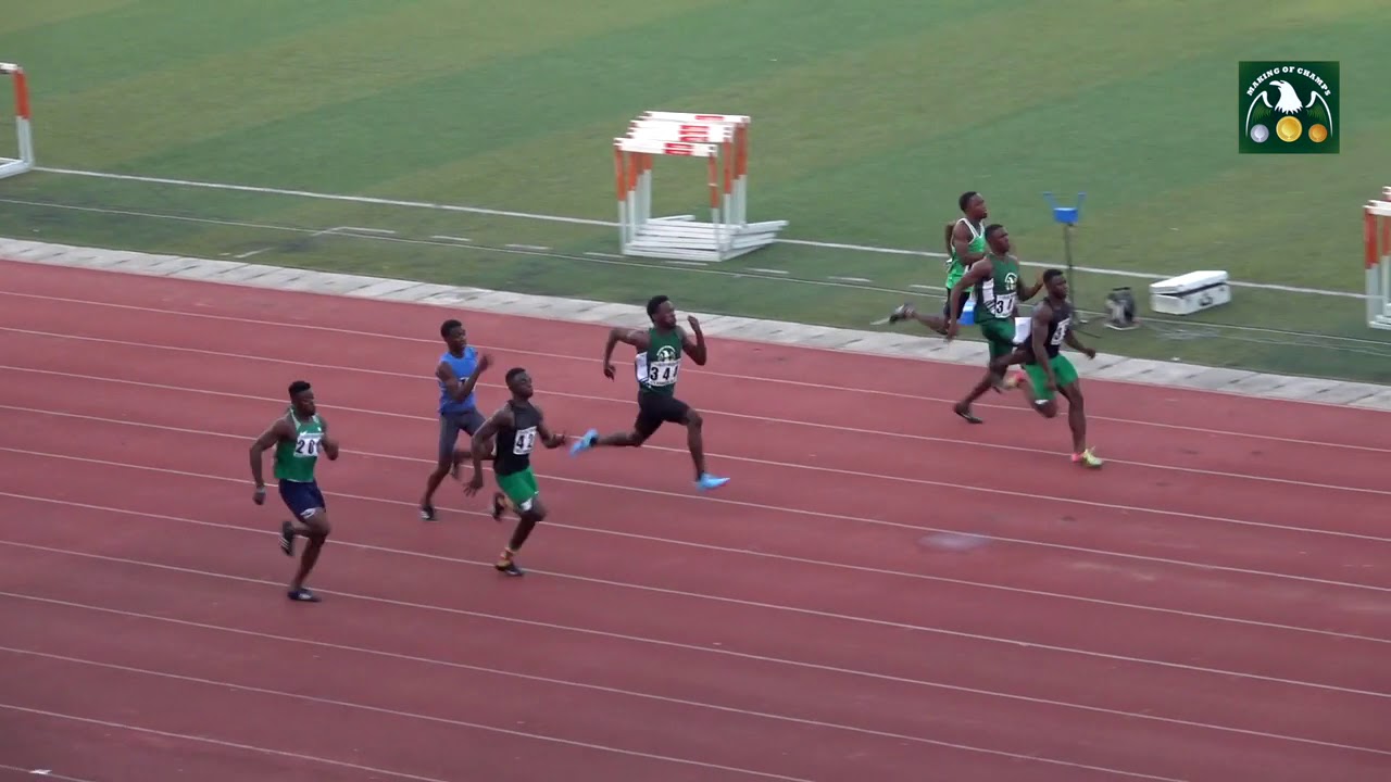 Enoch Adegoke wins Men's 100m final at 2019 AFN Allcomers National ...