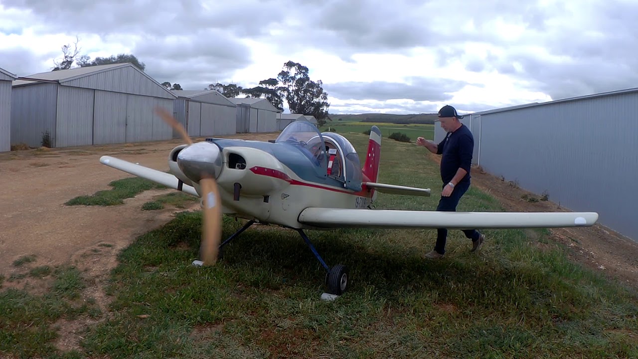 Hand Starting the Corby - YouTube