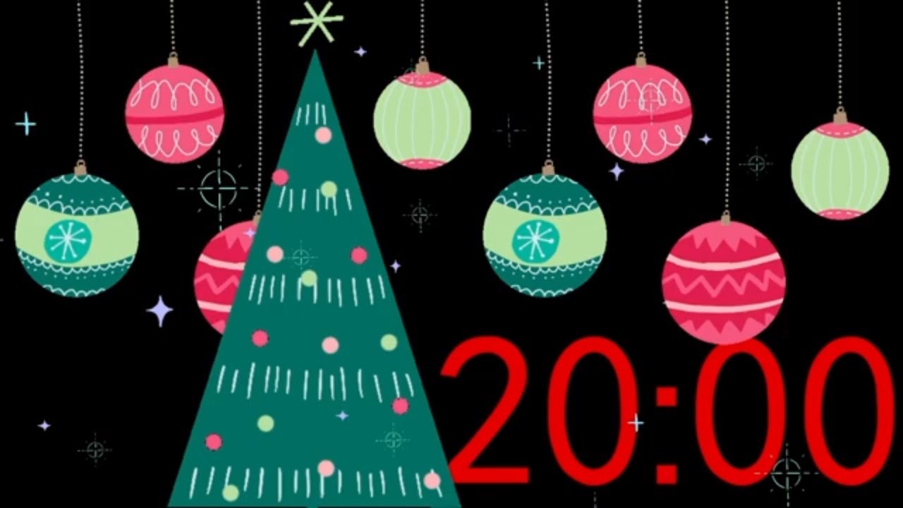 Vintage 20 Minute Christmas Countdown Timer for Home, Work, School or ...