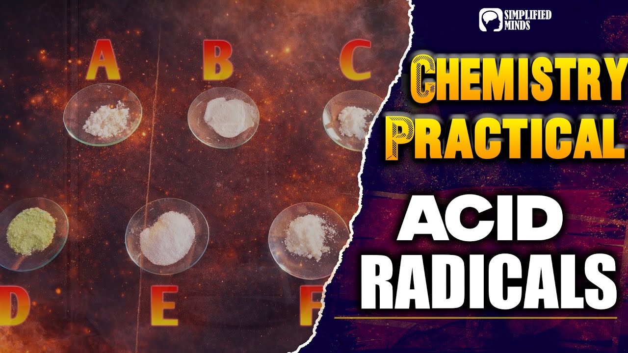 Acid Radicals | Chemistry Experiment | 2nd PUC Chemistry Lab Experiment ...