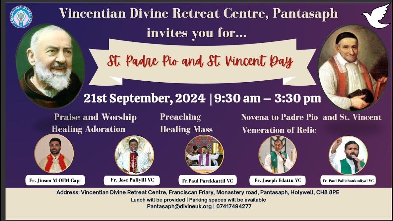 St Padre Pio and St Vincent Day(Vincentian Divine Pantasaph)21 ...