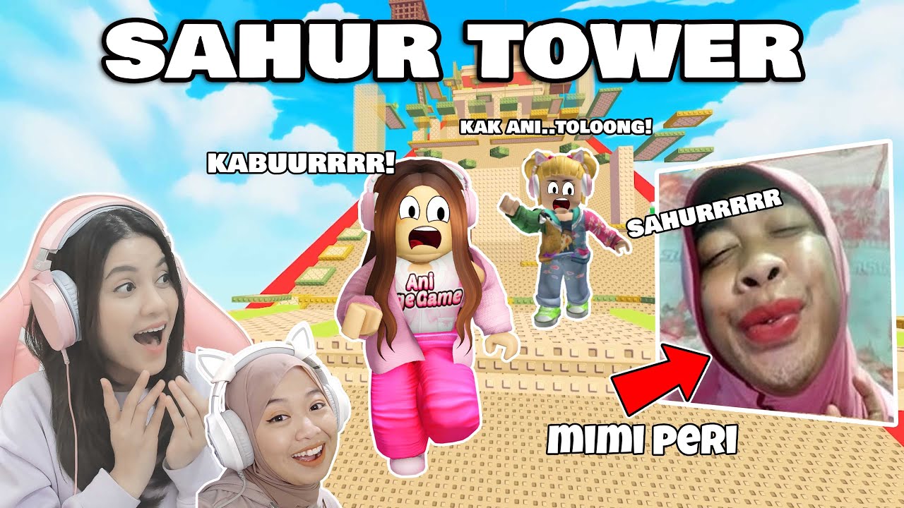 KAGET BANGET!! AKU & LITA-LITO DI KEJAR MIMI PERI DI TOWER SAHUR😱 ...