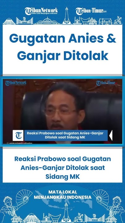 SHORT Reaksi Prabowo soal Gugatan Anies Ganjar Ditolak saat Sidang MK - YouTube