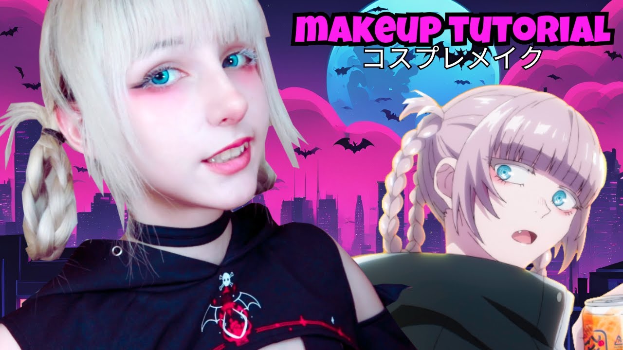 Nazuna Nanakusa Cosplay Makeup Tutorial 🦇 | Transforming into a Vampire! - YouTube