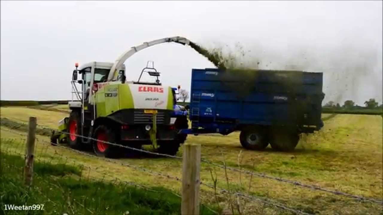 Silage 2014 Claas chopper, John Deere and New Holland - YouTube