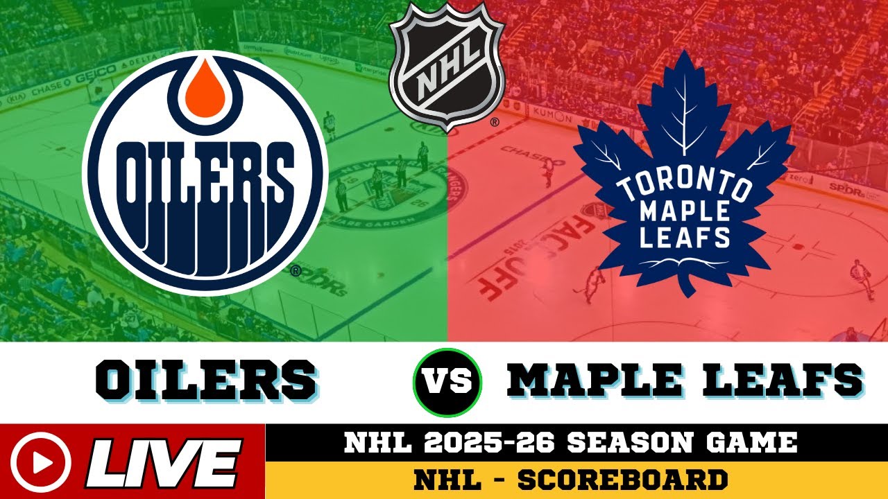 🔴LIVE : Toronto Maple Leafs Vs Edmonton Oilers | NHL 2026 | NHL Live ...