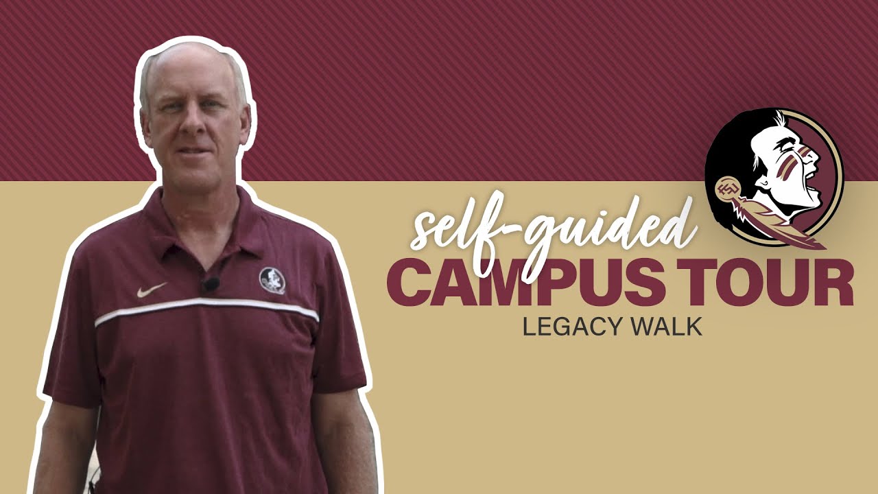 FSU Self-Guided Campus Tour - Stop 4 Legacy Walk at Dirac with Coach ...