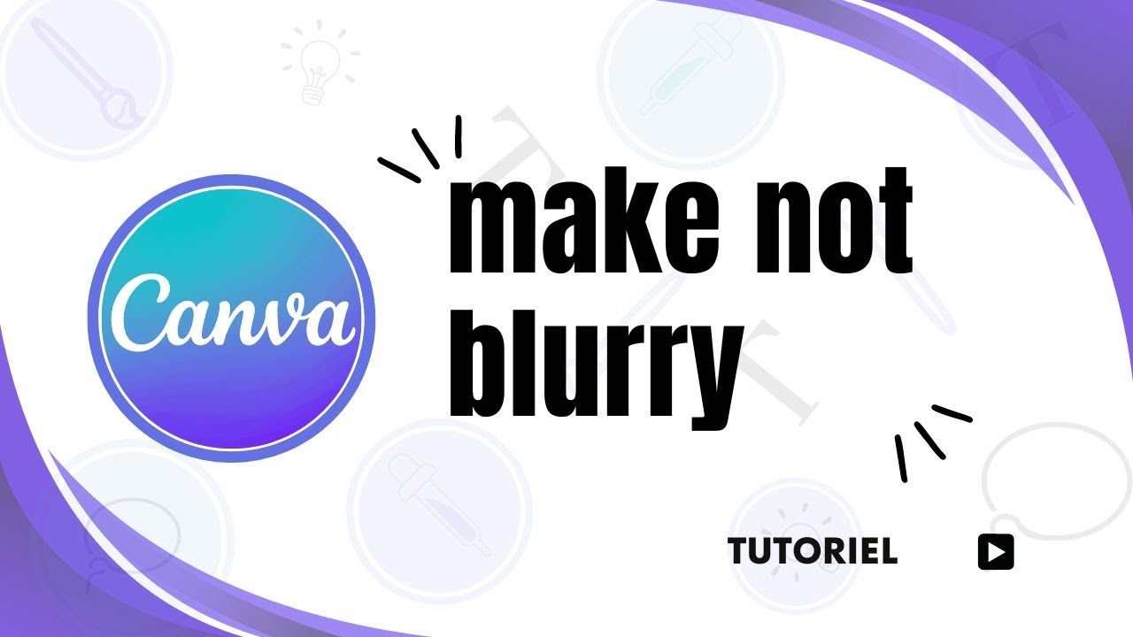 How to fix blurry Canva images - YouTube