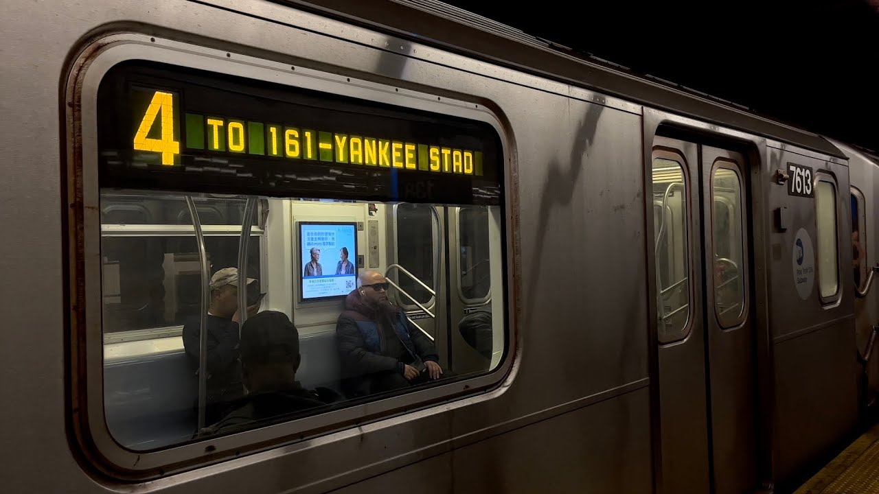 NYCT Subway: 161st Street - Yankee Stadium Bound R142A (4) Train at ...