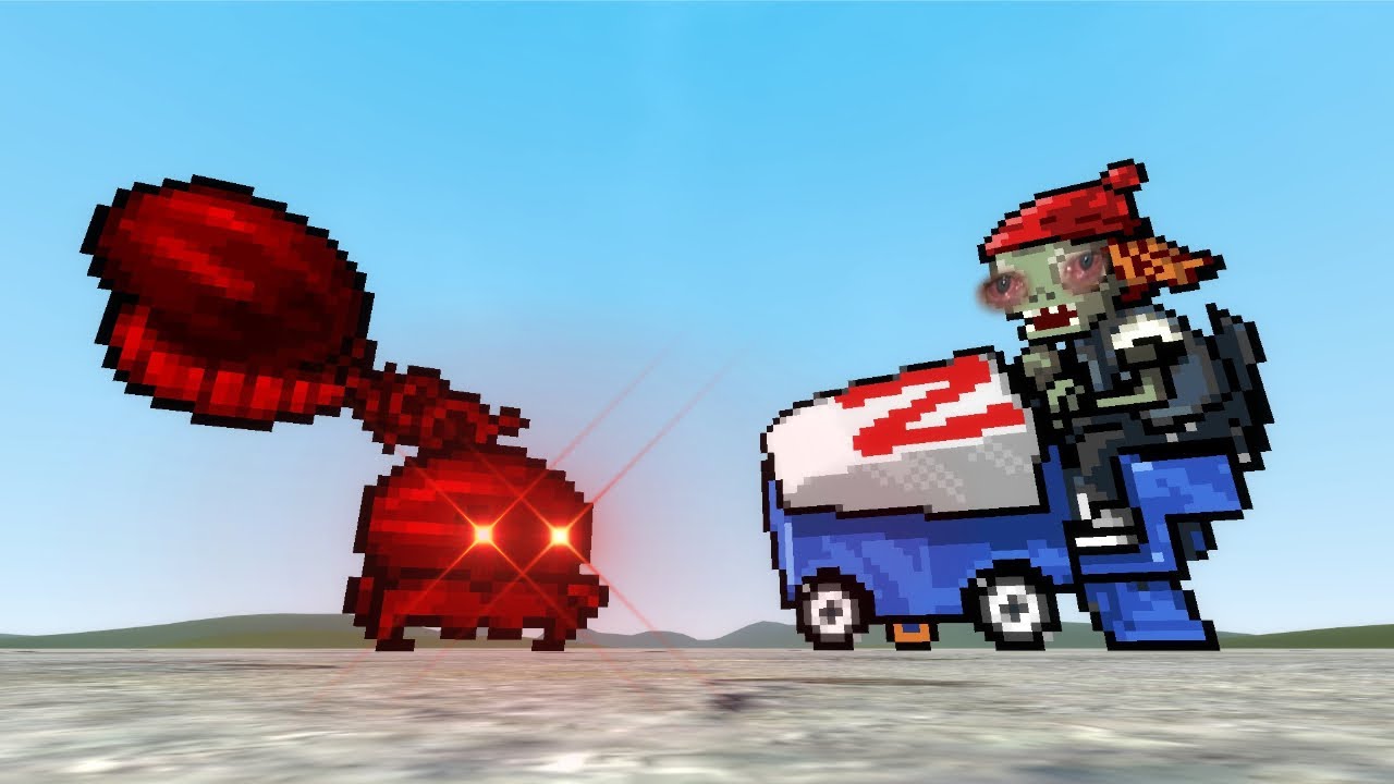 Zomboni+ vs all the plants ! Plants vs Zombies (GMOD) - YouTube