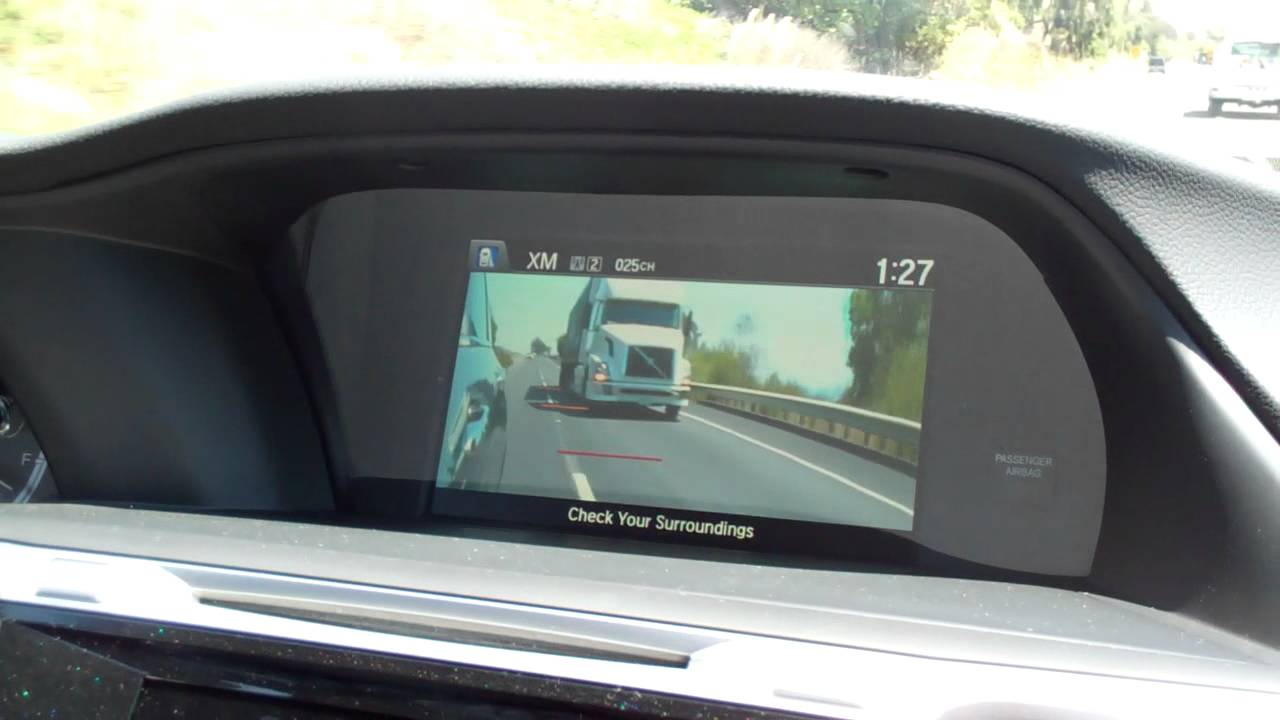 LaneWatch Feature in a 2013 Honda Accord - YouTube