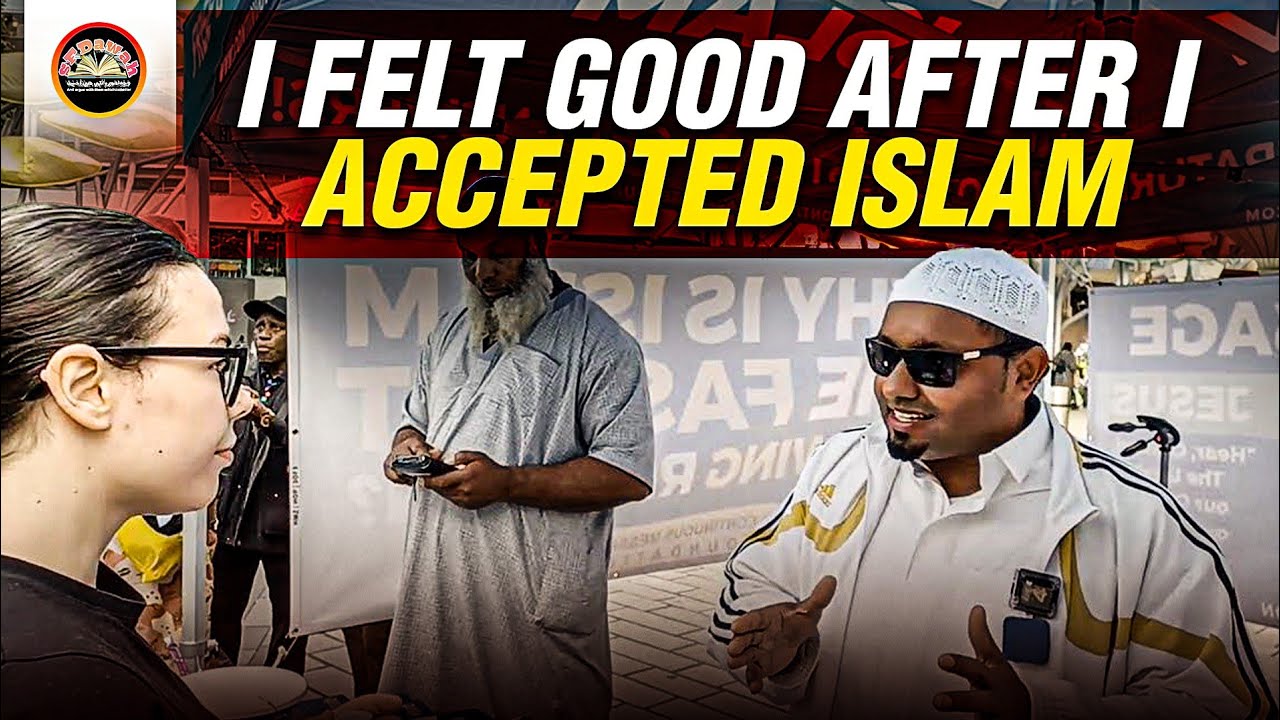 She Got Questions! I Felt Good When I accepted Islam Stratford Speaker's corner - YouTube