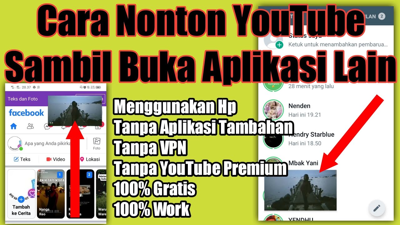 Cara Nonton YouTube Sambil Buka Aplikasi Lain Tanpa Aplikasi Tambahan ...