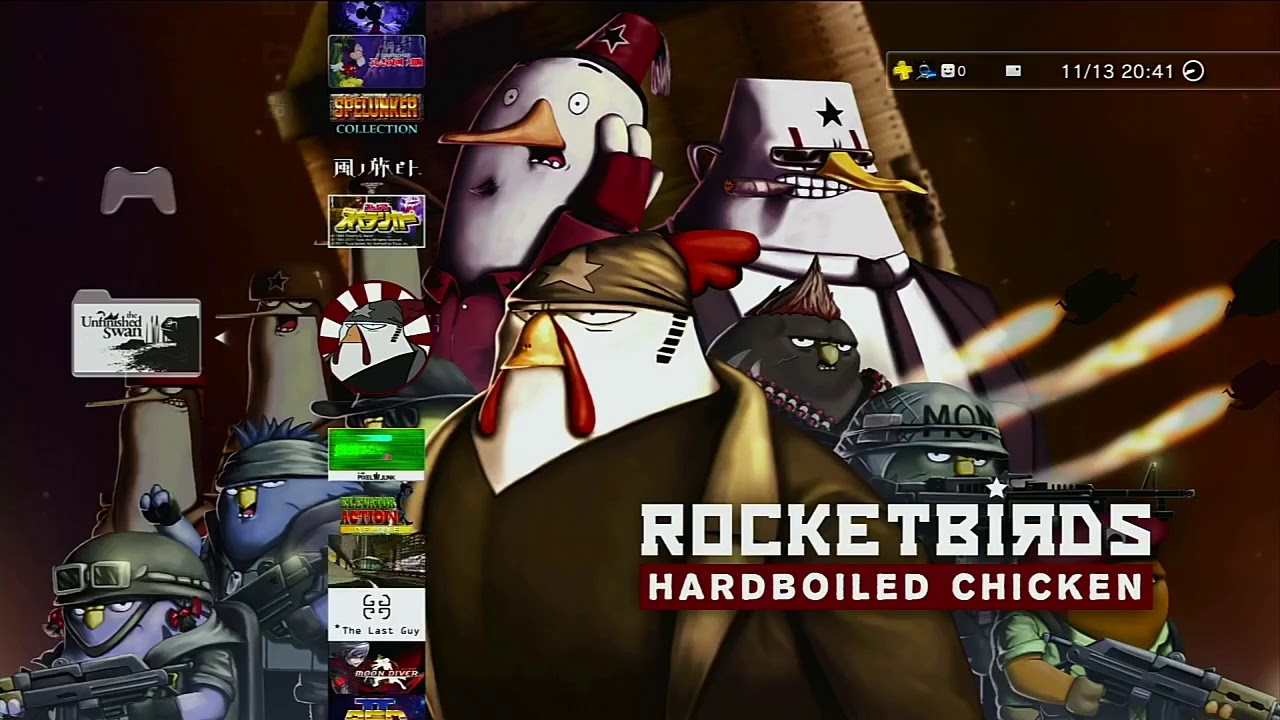 2019/11/13 Game-19XX:PS3『Rocketbirds: Hardboiled Chicken』Menu Sound ...