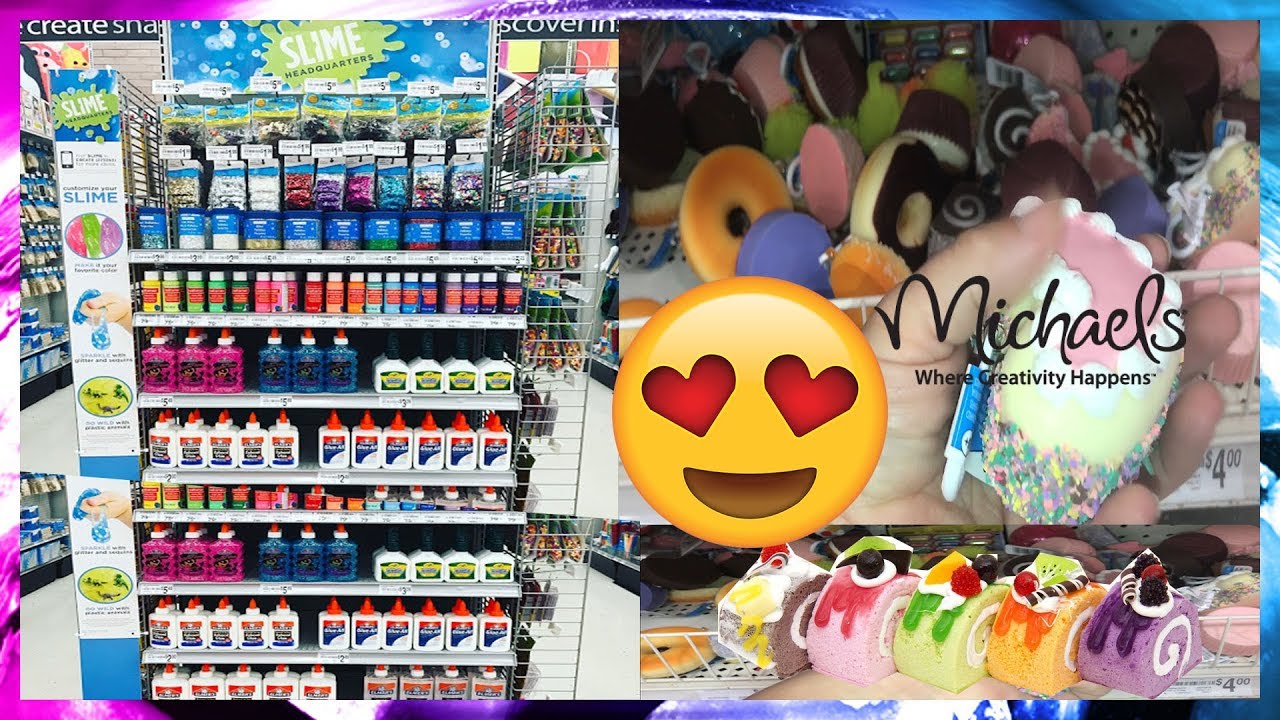 SHOPPING FOR SLIME GLUE SQUISHIES PUTTY AND SLIME SUPPLIES AT MICHAELS ...