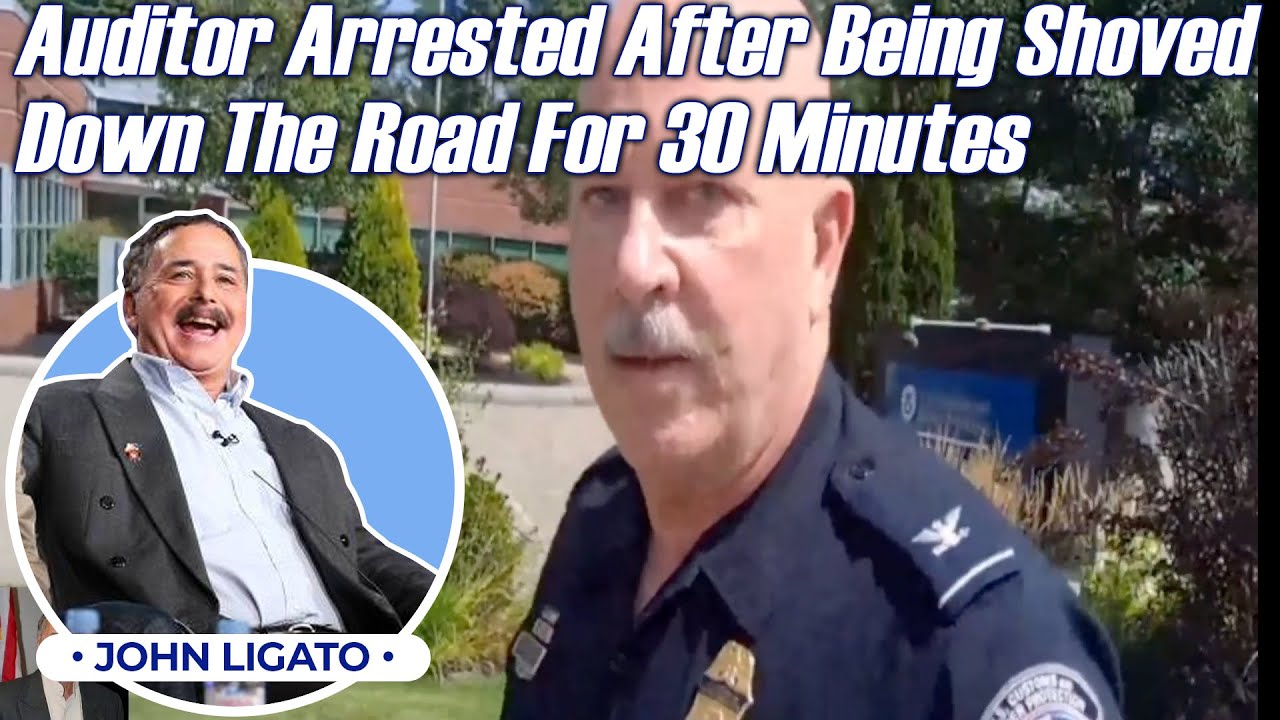 Auditor Arrested After Being Shoved Down The Road For 30 Minutes - YouTube