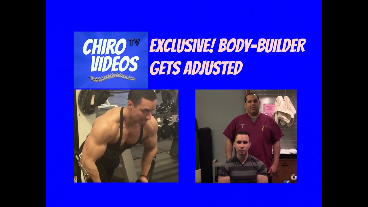 Exclusive! Bodybuilder chiropractic adjustment with back cracking and ...