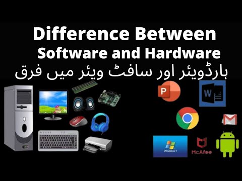 Difference between software and hardware urdu/hindi | what is software ...
