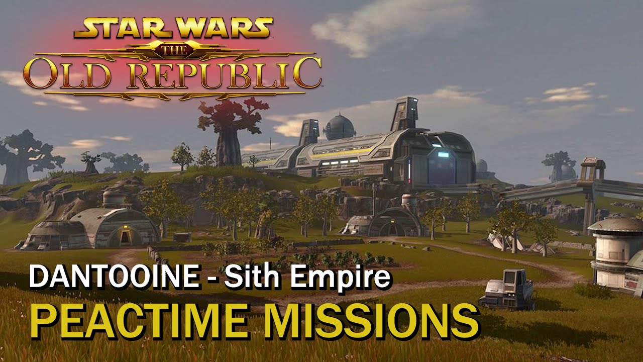 SWTOR: Dantooine Peacetime Missions - Sith Empire | Imperial Agent ...