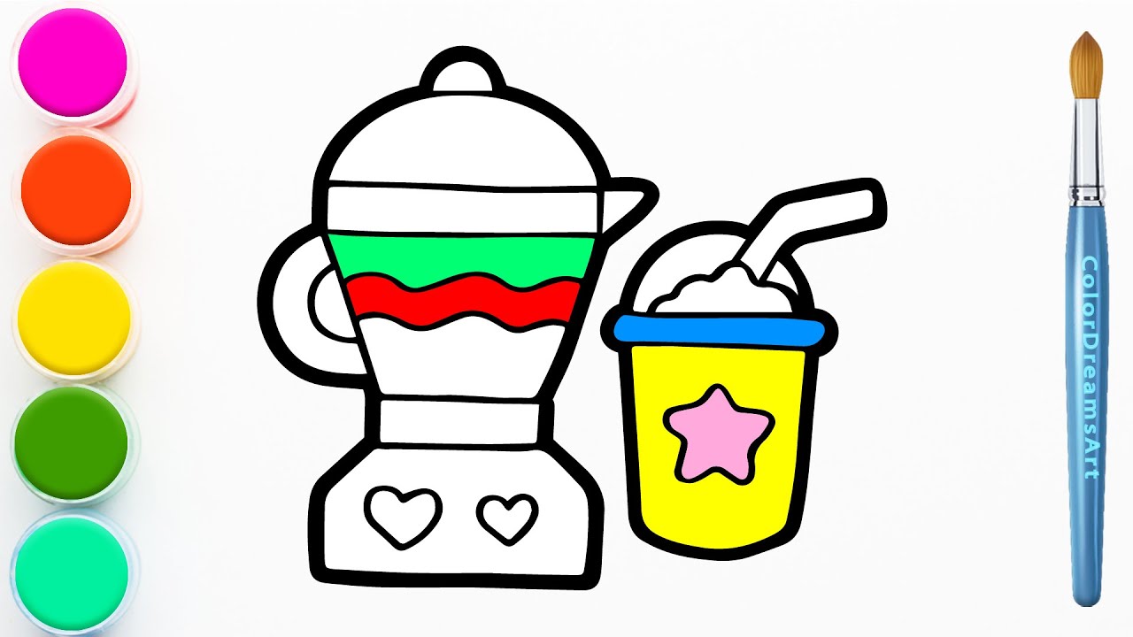 How to Draw a Blender | Step by Step - YouTube