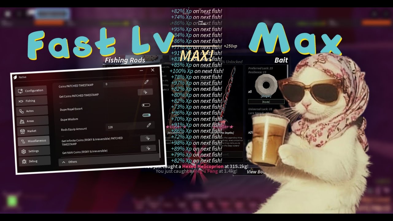 [Patched] 🐟 Fisch Script | Dupe Exp - Fast Lv Max (Native Hub ...