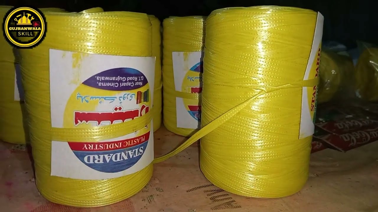 how to make plastic sutli dori manufacturing making process in factory ...