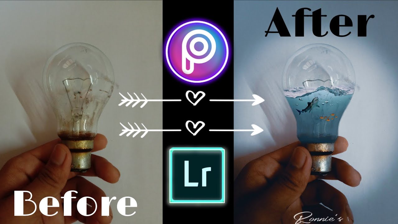 Creative Mobile Photography with Bulb || PicsArt Tutorial and Lightroom ...