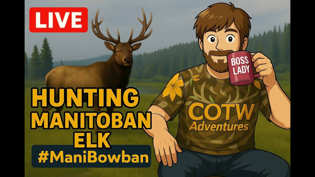 🏹 LIVE: Hunting Manitoban Elk w/ Boss Lady! | #ManiBowban | COTW ...