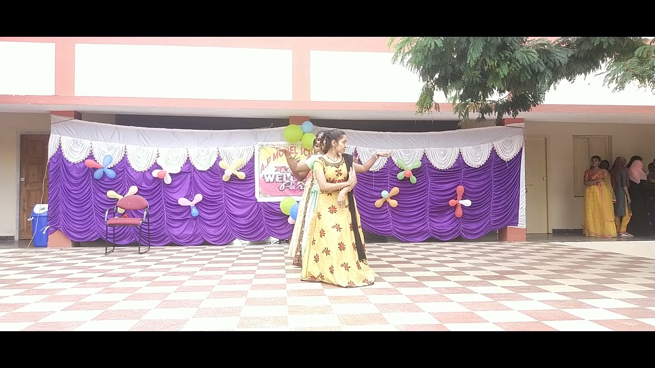 freshers day party celebrations || welcome party || our college|| apms ...