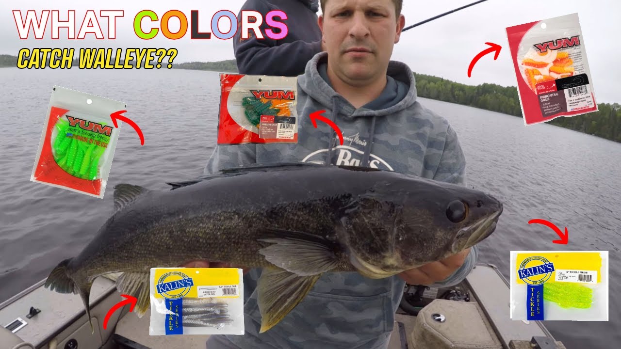 What COLORS Catch Walleye?? - YouTube