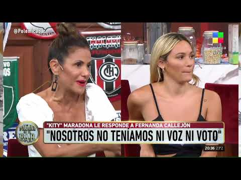 "Kitty" Maradona le respondió a Fernanda Callejón - YouTube
