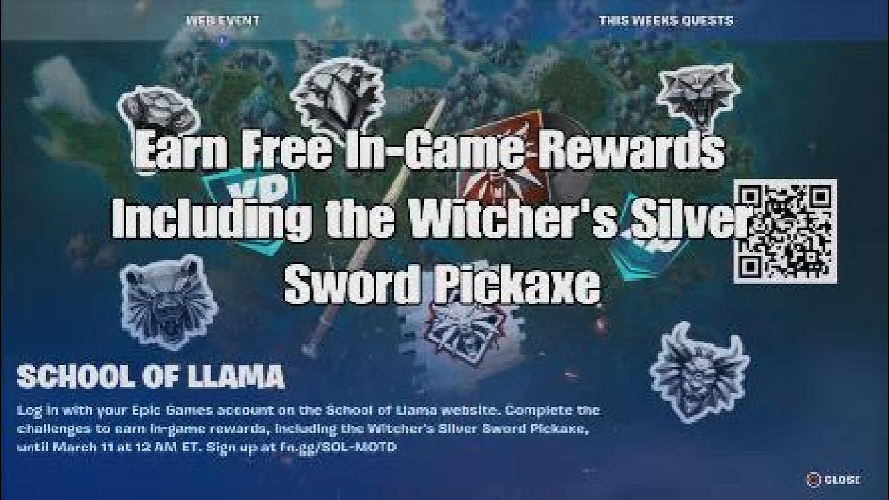 Earn Free In-Game Rewards Including the Witcher's Silver Sword Pickaxe ...