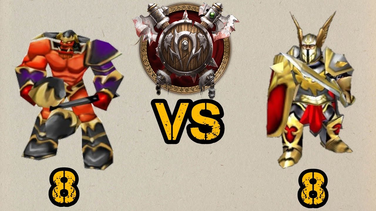 8 Draenor grunts vs 8 Captain - WarCraft III Retro Battles - YouTube
