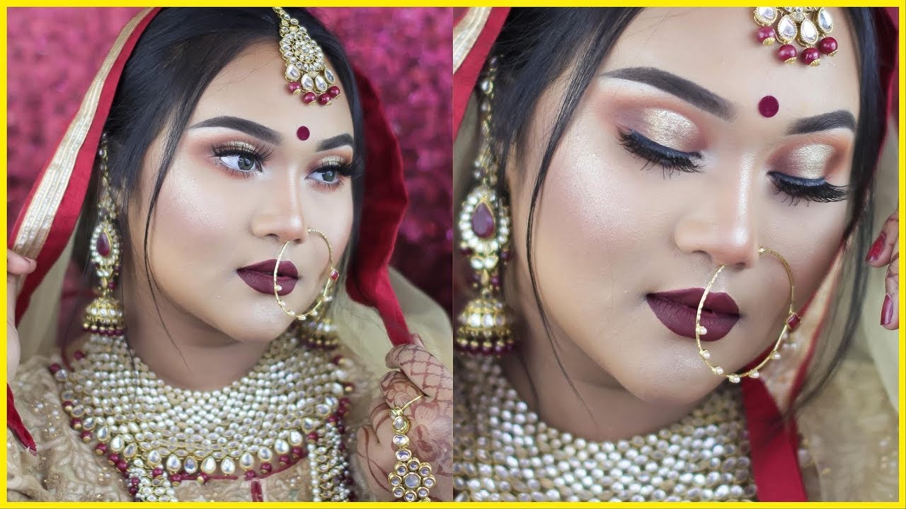 Simple & Elegant Akdh/Engagement Bridal Makeup Tutorial | Bridal Week ...